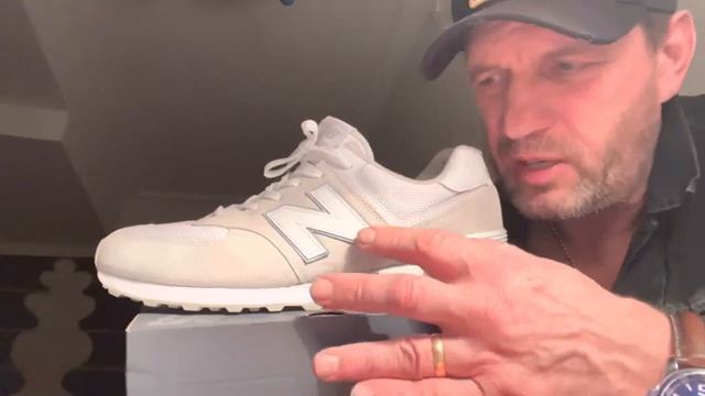 Белые New Balance 574 /Смешной обзор от Гесса