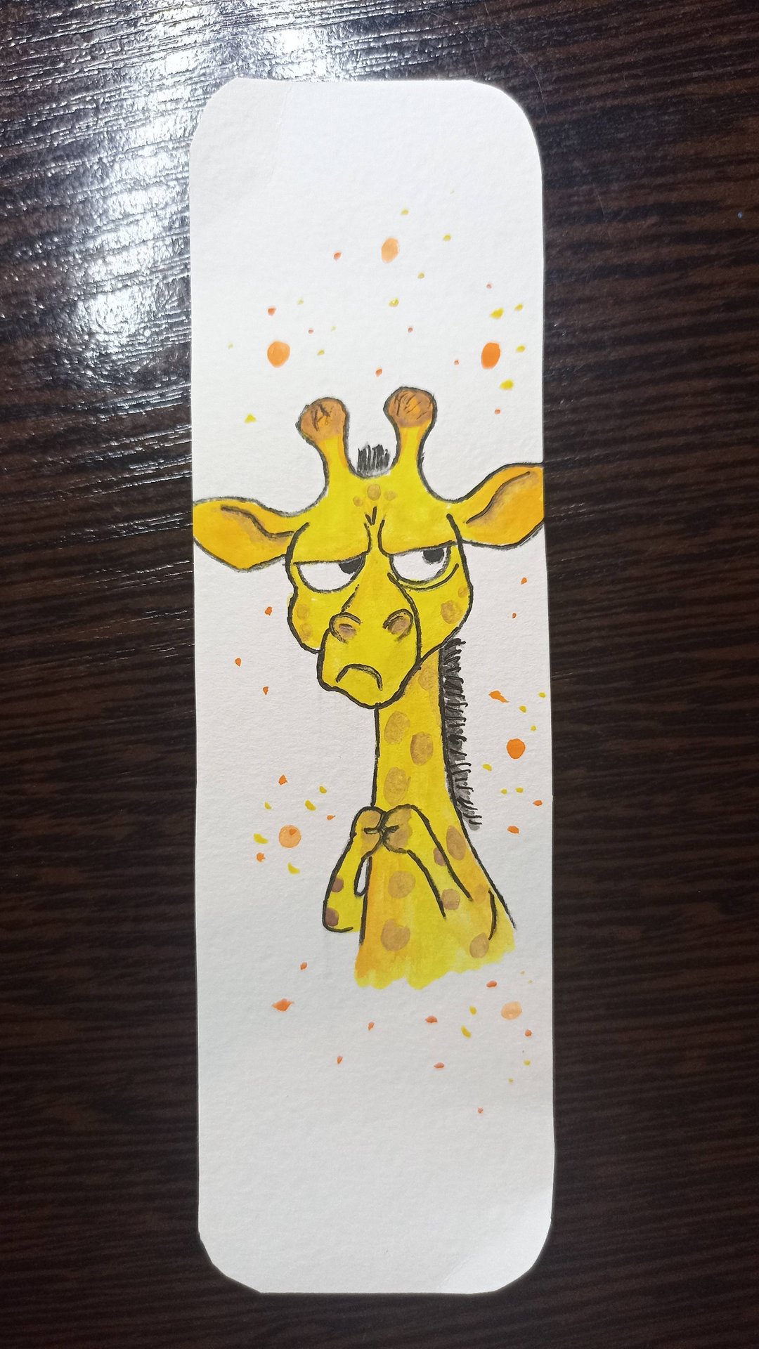 Рисунок гуашью / Жираф