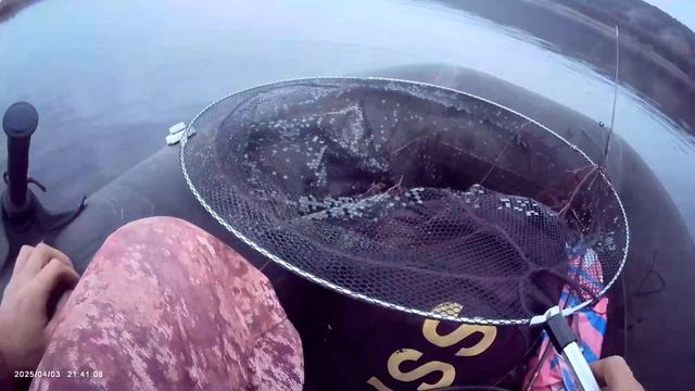 Сегодня порыбачил на Спиннинг с лодки🎣 Блесна вертушка Mepps Aglia Fluo #3. Словил щуку🎣