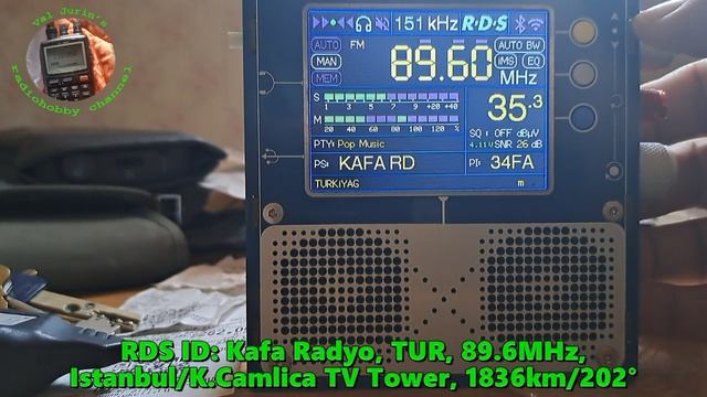 04.08.2025 08:49UTC, [Es], Kafa Radyo, Турция, 89.6МГц, 1836км