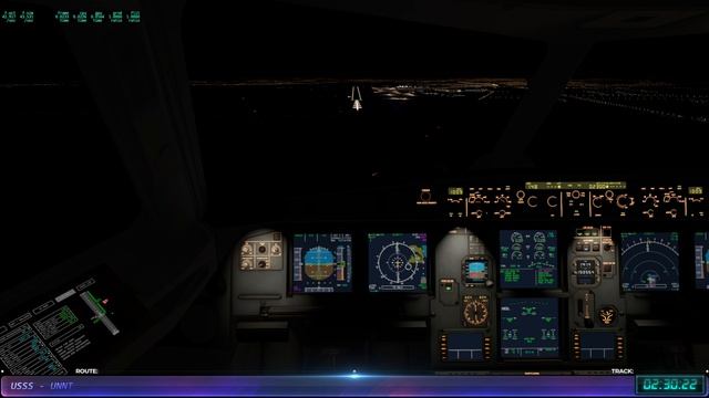 X-Plane 12 - ToLissA321NEO USSS-UNNT_4 Заход - посадка