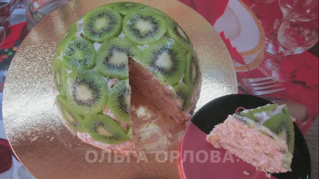 Банановый Торт без выпечки  домашний рецепт.