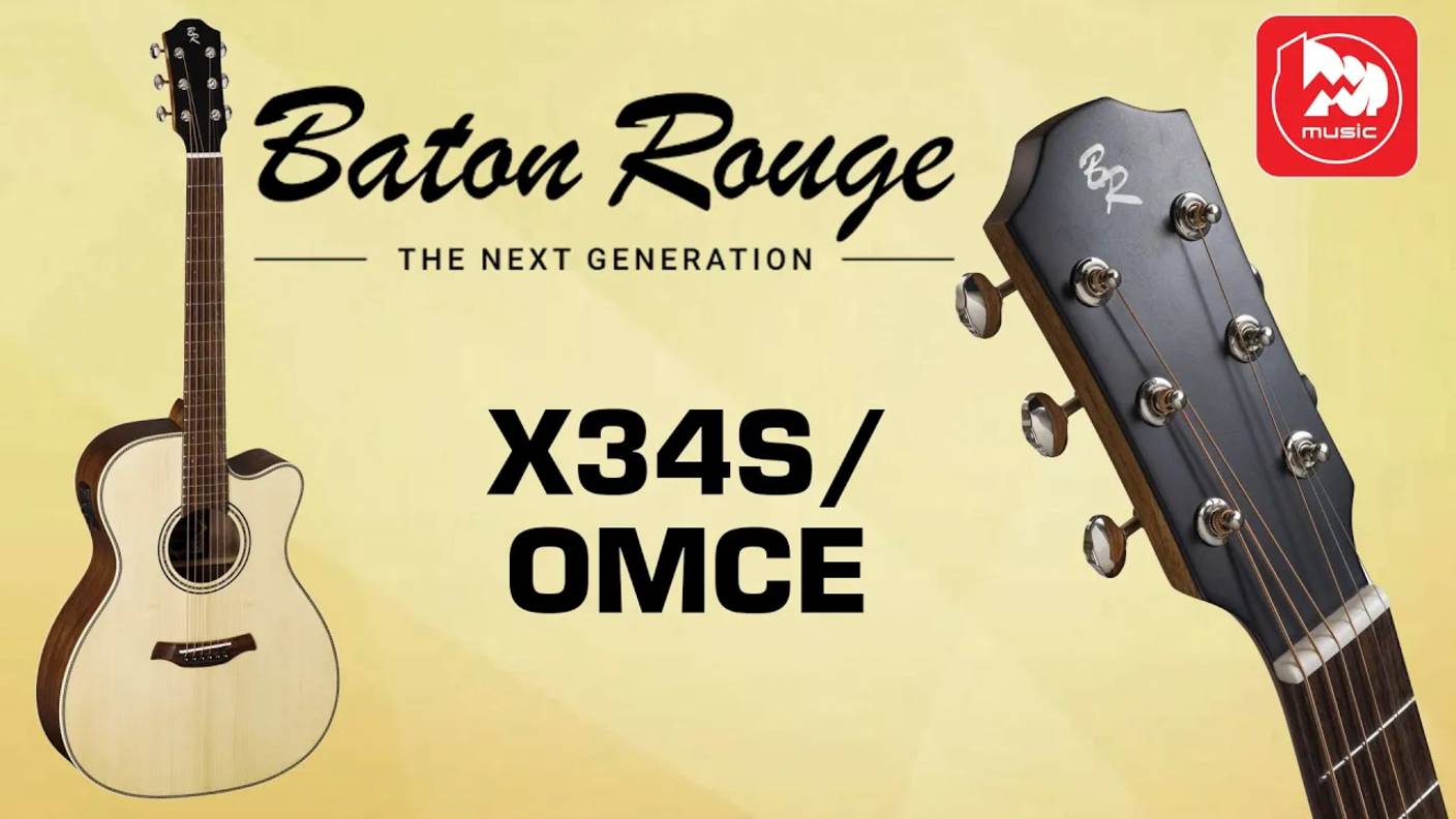 Электроакустическая гитара Baton Rouge X34S/OMCE для фингерстайла