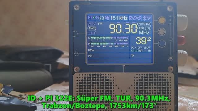 04.08.2025 08:48UTC, [Es], Süper FM, Турция, 90.3МГц, 1753км, помеха от местной станции