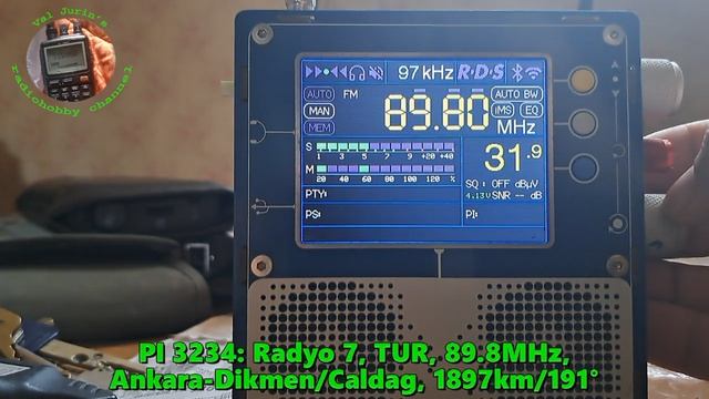 04.08.2025 08:29UTC, [Es], Radyo 7, Турция, 89.8МГц, 1897км