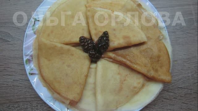 Заварные блины на кефире с кипятком.Самые нежные, тонкие Блинчики на кефире.