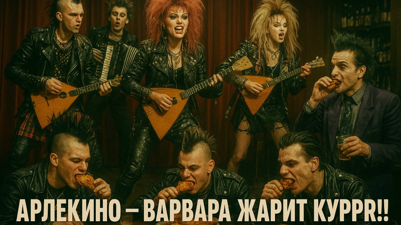 кавер группа "АРЛЕКИНО" - ВАРВАРА ЖАРИТ КУР панк-рок версия (Cover -Boney M )