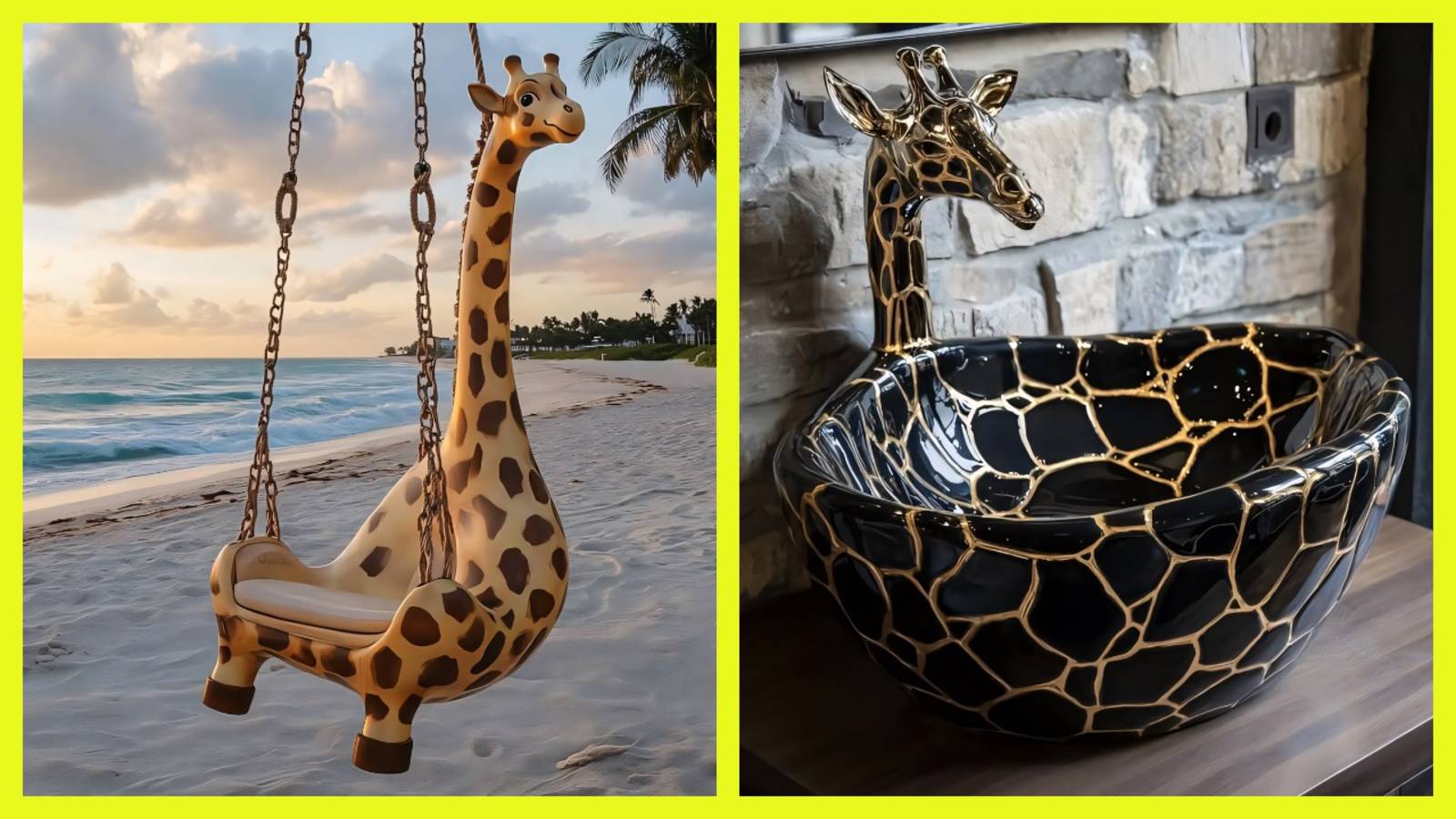 Жираф в интерьере: экзотический акцент вашего дома 🦒🏠