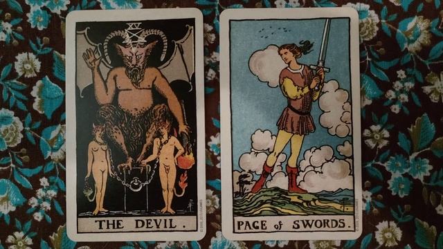 Карты Таро Уэйта. Знакомимся с сочетанием карт "одержимость человеком".