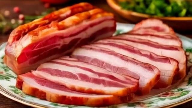 САЛО НА ТАРЕЛКЕ ЛОМТЯМИ