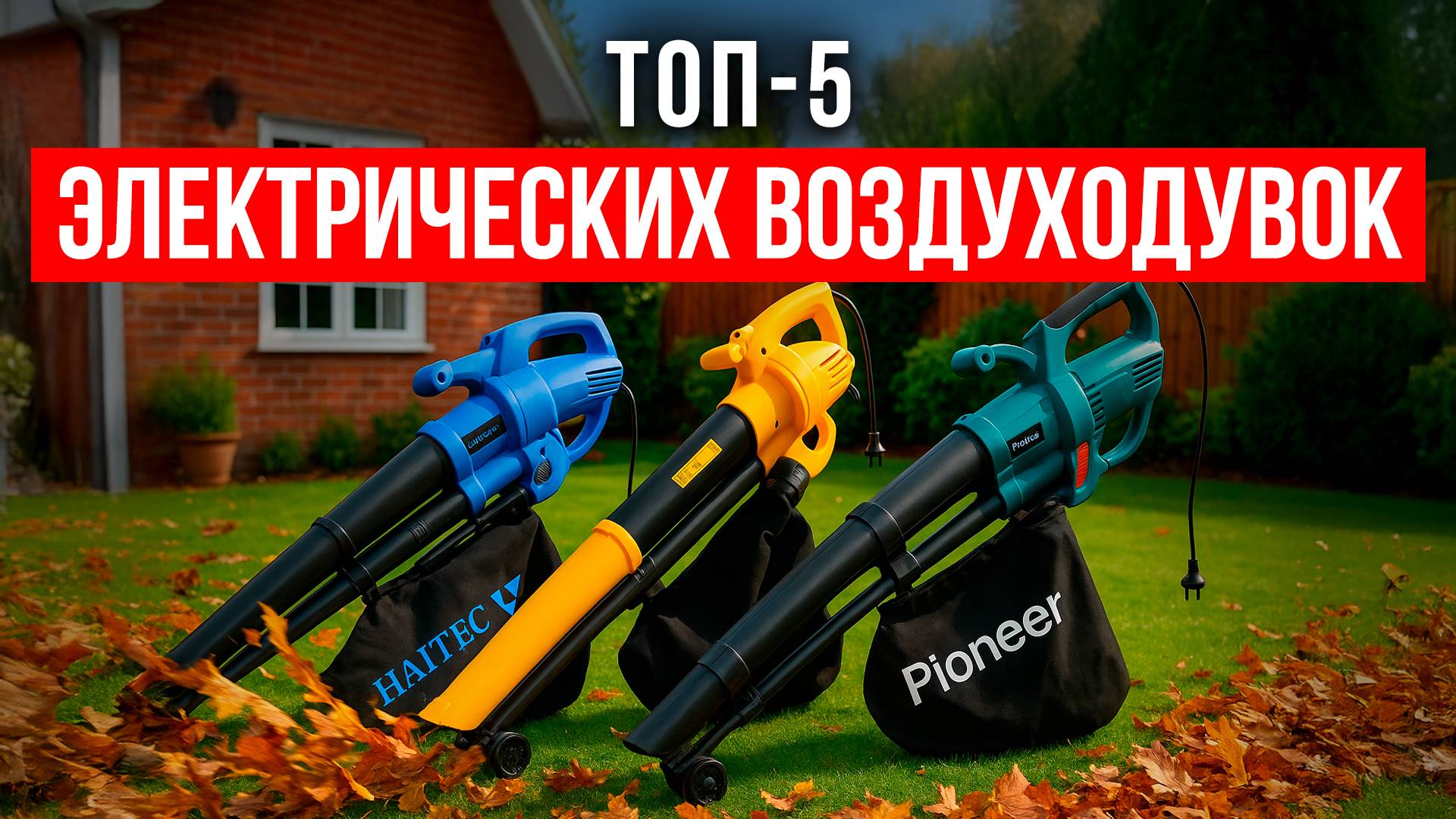 Лучшие электрические воздуходувки с измельчителем! Рейтинг садовых пылесосов 2025.
