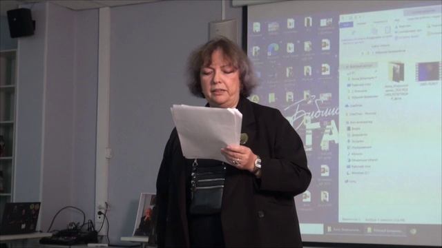 Татьяна Виноградова-Ян читает обращение ВРБ к актерам театра и "Монолог после спектакля"