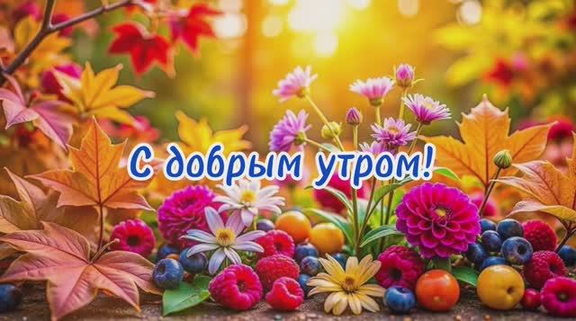 Красивая открытка с добрым утром!