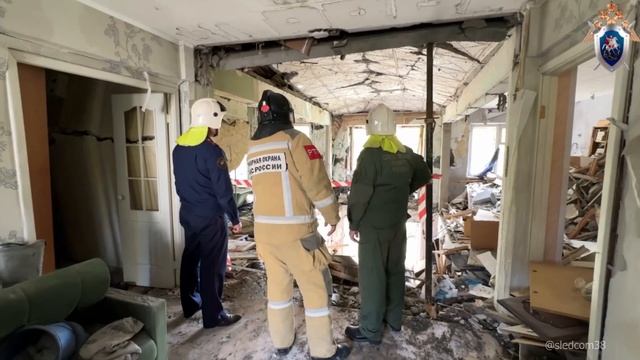 Взрыв газа на втором этаже в жилом доме в Ангарске