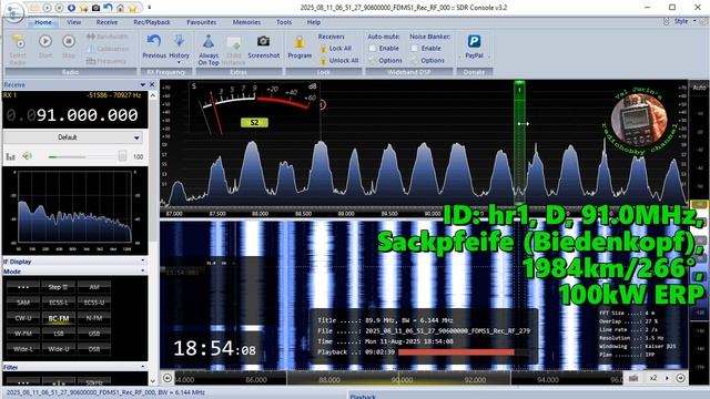 11.08.2025 15:53UTC, [Ms], hr1, Германия, 91.0МГц, 1984км