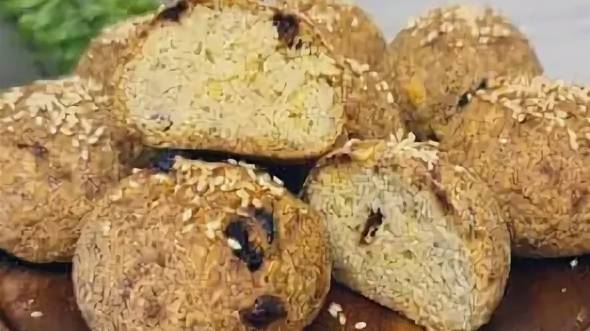 Чесночные булочки из нута.