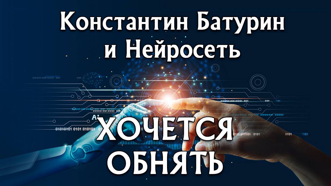 ХОЧЕТСЯ ОБНЯТЬ - Константин Батурин и Нейросеть