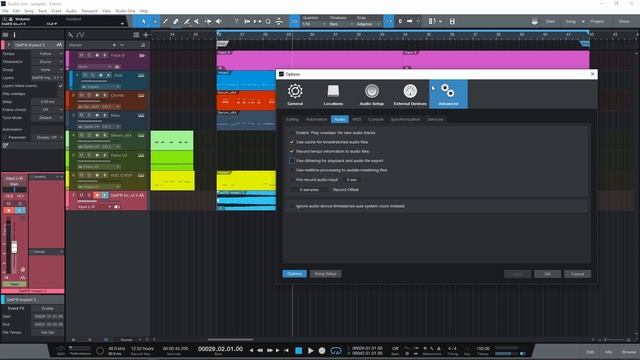 9 - Настройки программы -  Advanced - Audio