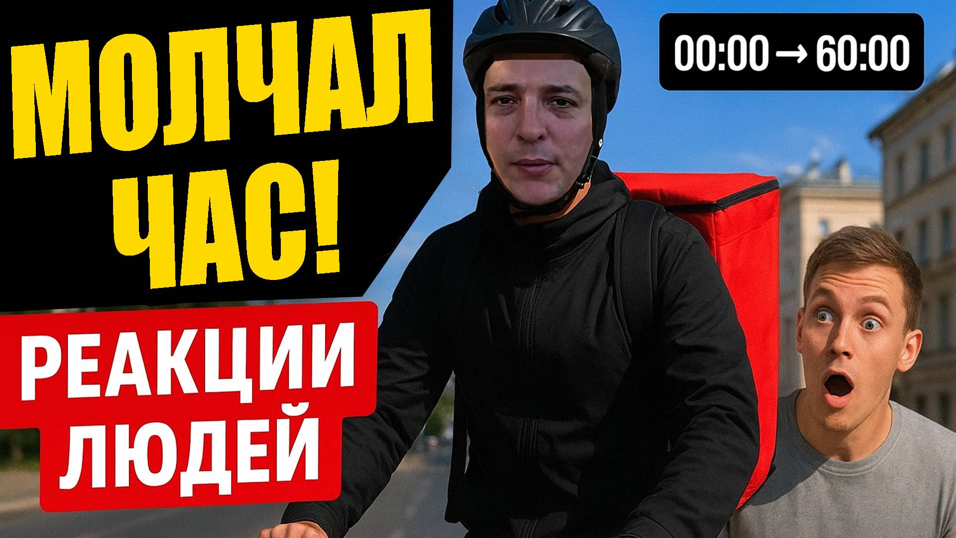 Целый час доставлял заказы МОЛЧА 🤯 Реакции людей