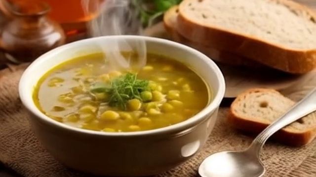 ГОРОХОВЫЙ СУП И РЖАНОЙ ХЛЕБ
