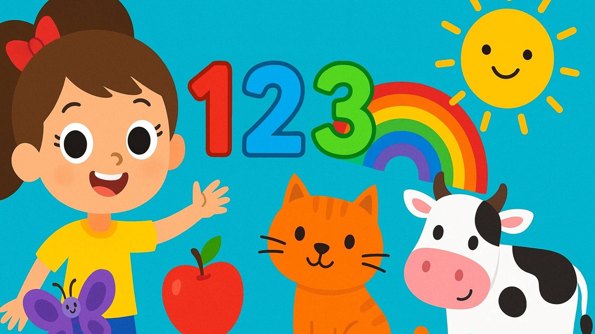 Сборник Детские Песни ｜Учим Цифры, Учим Цвета и Учим Животных｜Развивающие Песенки для Малышей