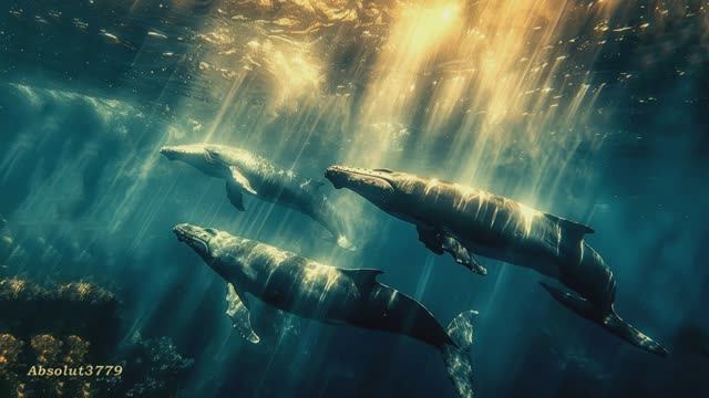 Глубокое подводное путешествие – Целебная медитативная музыка_Шум воды и крик китов
