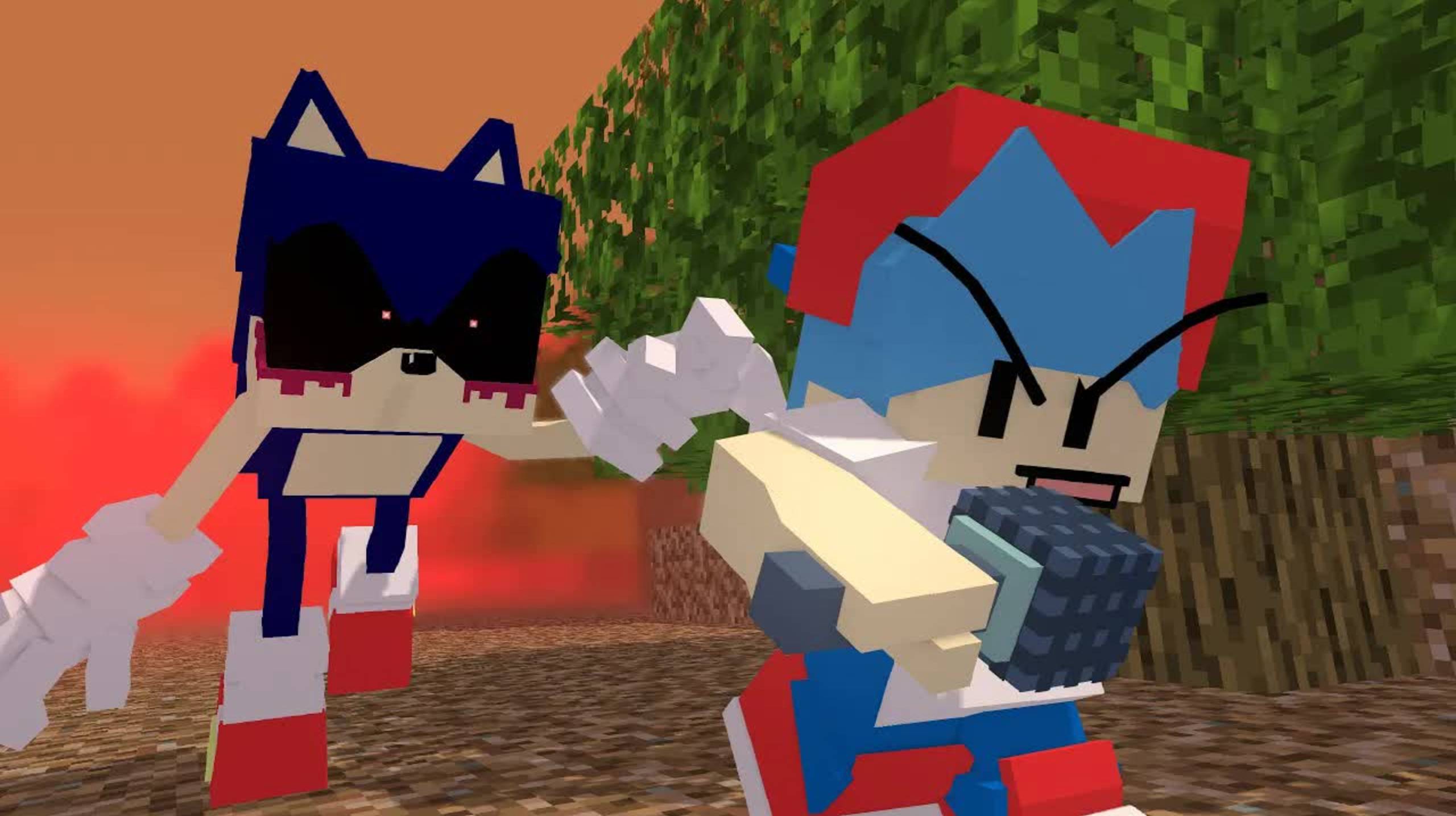 фнф too slow майнкрафт анимация