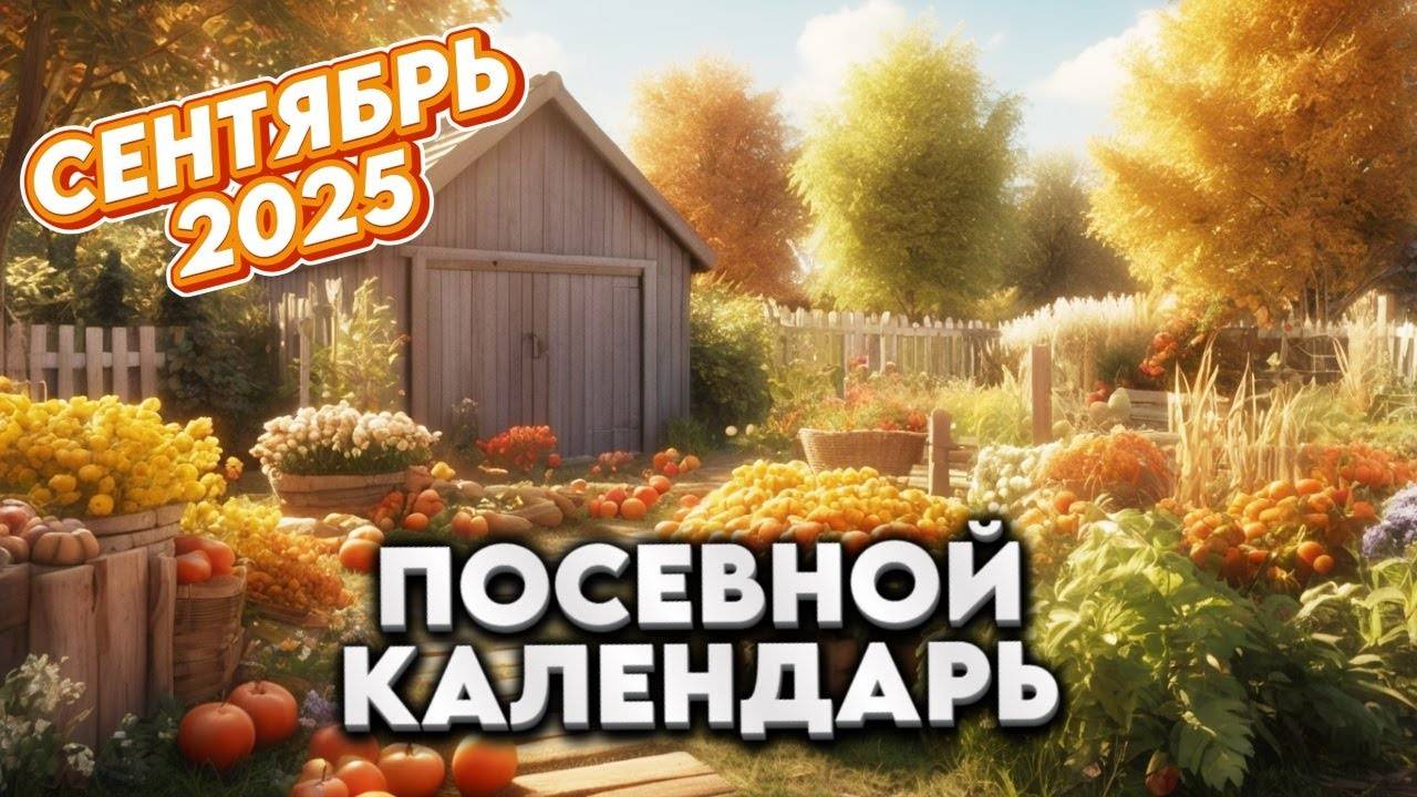 ЛУННЫЙ ПОСЕВНОЙ КАЛЕНДАРЬ СЕНТЯБРЬ 2025