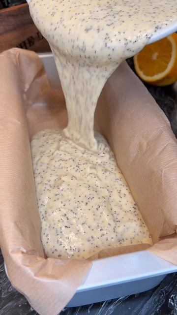 АПЕЛЬСИНОВО-МАКОВЫЙ КЕКС #выпечка #кекс #маковый