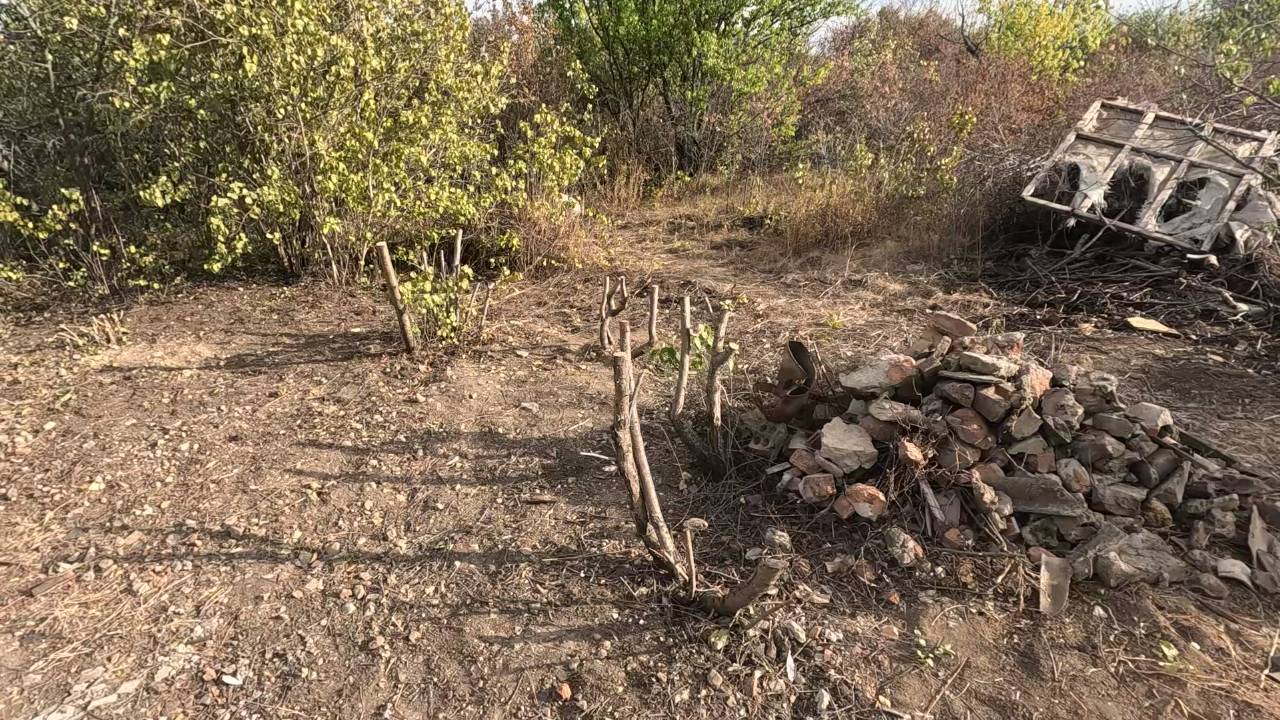 Приобрёл земельный  участок, 6 соток. Расчистка . День первый.