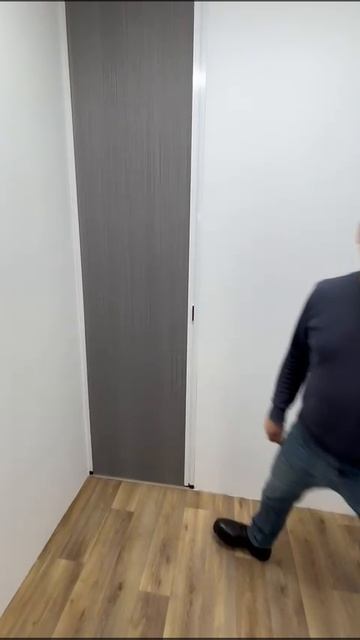 Штора гофре в качестве перегородки в проходе