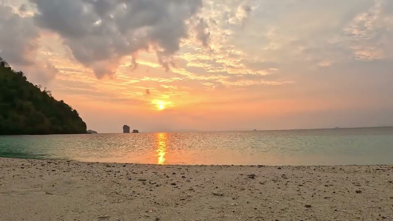Таиланд Краби о. Chicken Island закат таймлапс