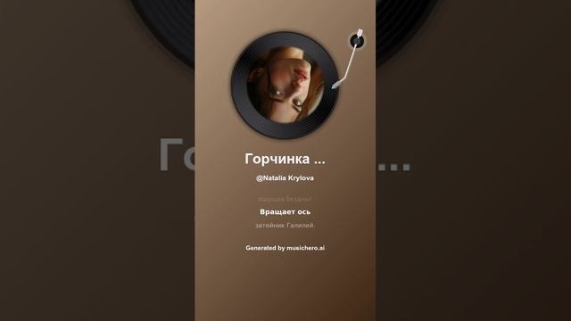 Горчинка на губах. На стихи Татьяны Кайсаровой.