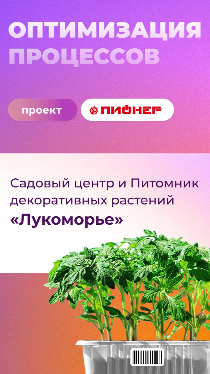 Оптимизация процессов в cадовом центре и питомнике растений «Лукоморье»