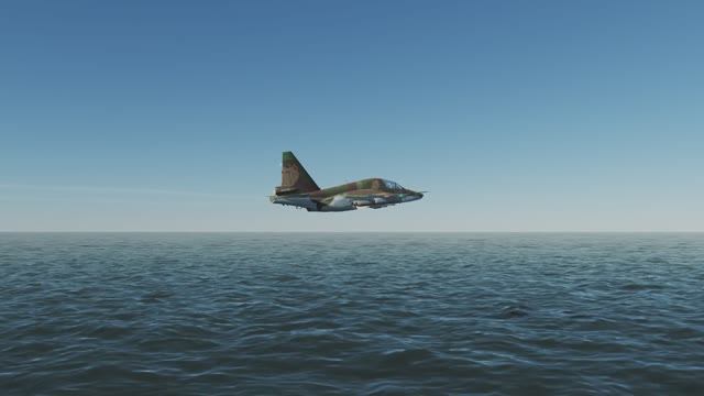 DCS World.SU - 25T/The frigate Oliver H. Perry. Су 25-Т/ Оливер Перри. Удар по надводным целям.