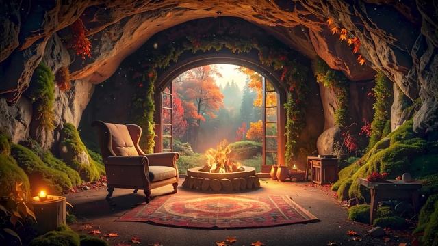 COZY AUTUMN ｜ Relaxing Autumn Ambient Music with Rain - Soothing Soundscape for Relaxation & Sleep