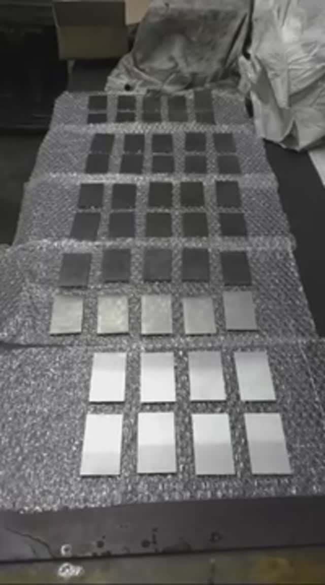 Шлифовка тонких пластин из ковара.