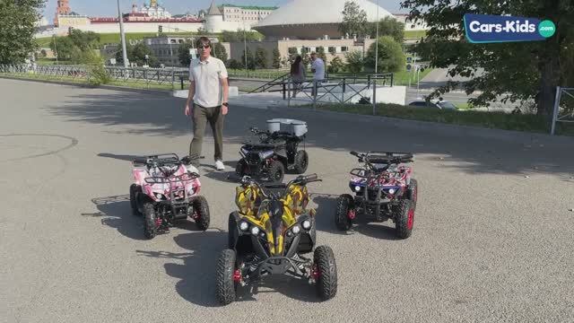 Обзор детских электрических квадроциклов Mika LUX, Tiki, Anri и Mark