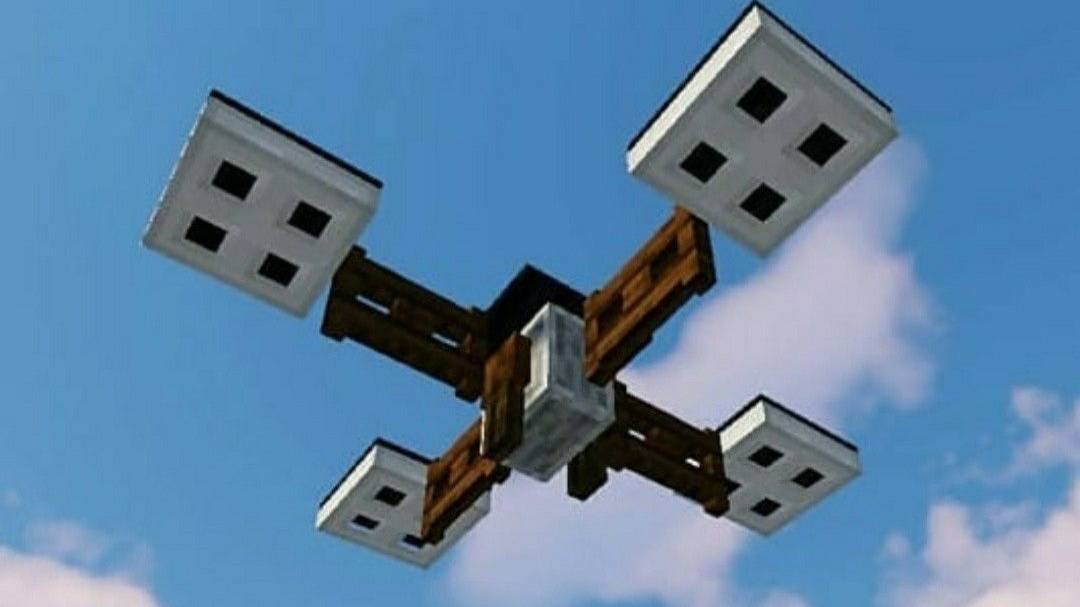 Как построить дрон в майнкрафте!!!!