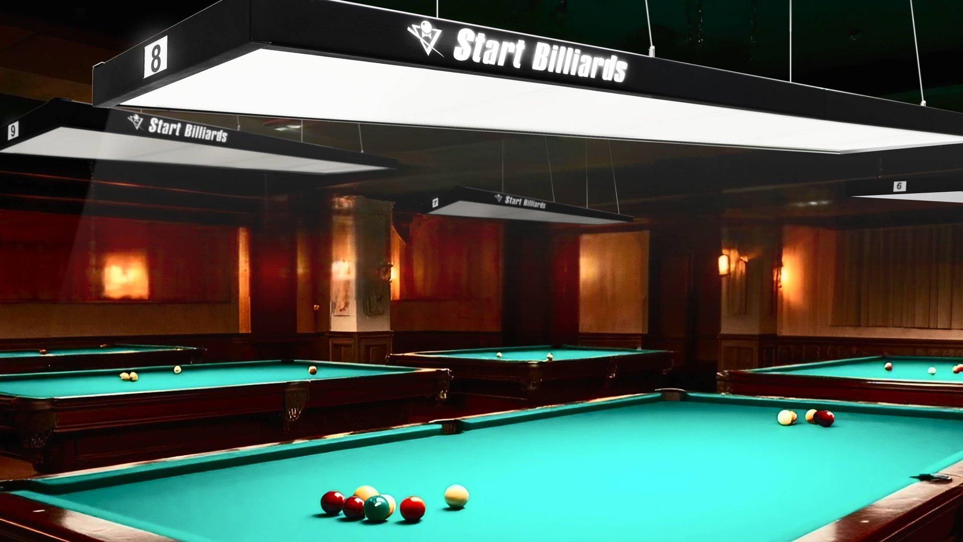 Лампа для бильярдного стола «STARTBILLIARDS» Club select 5 секций