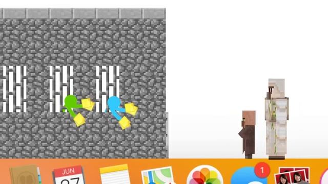 Стикмены VS Minecraft 10 серия "Жители" с моей озвучкой!