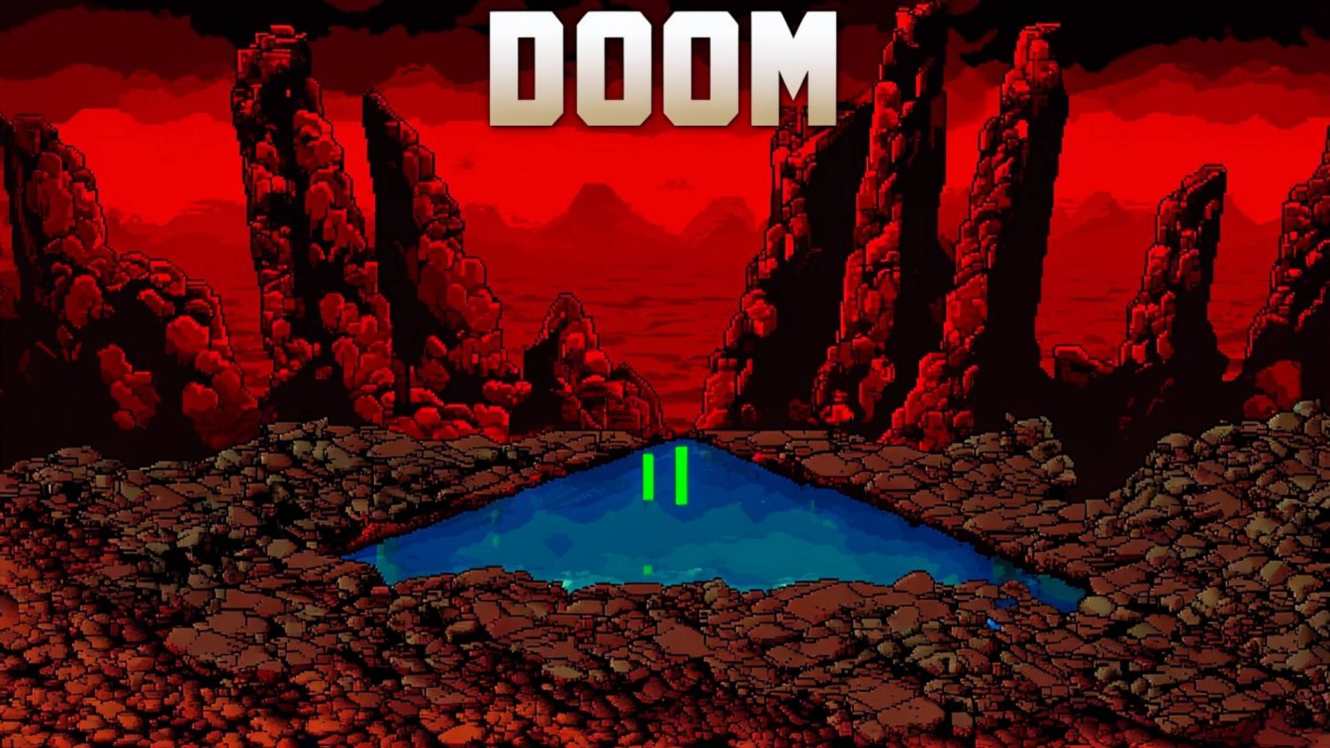 DOOM(1993) №6 Режим "Игросериал" 60к/с - Лавовое озеро.