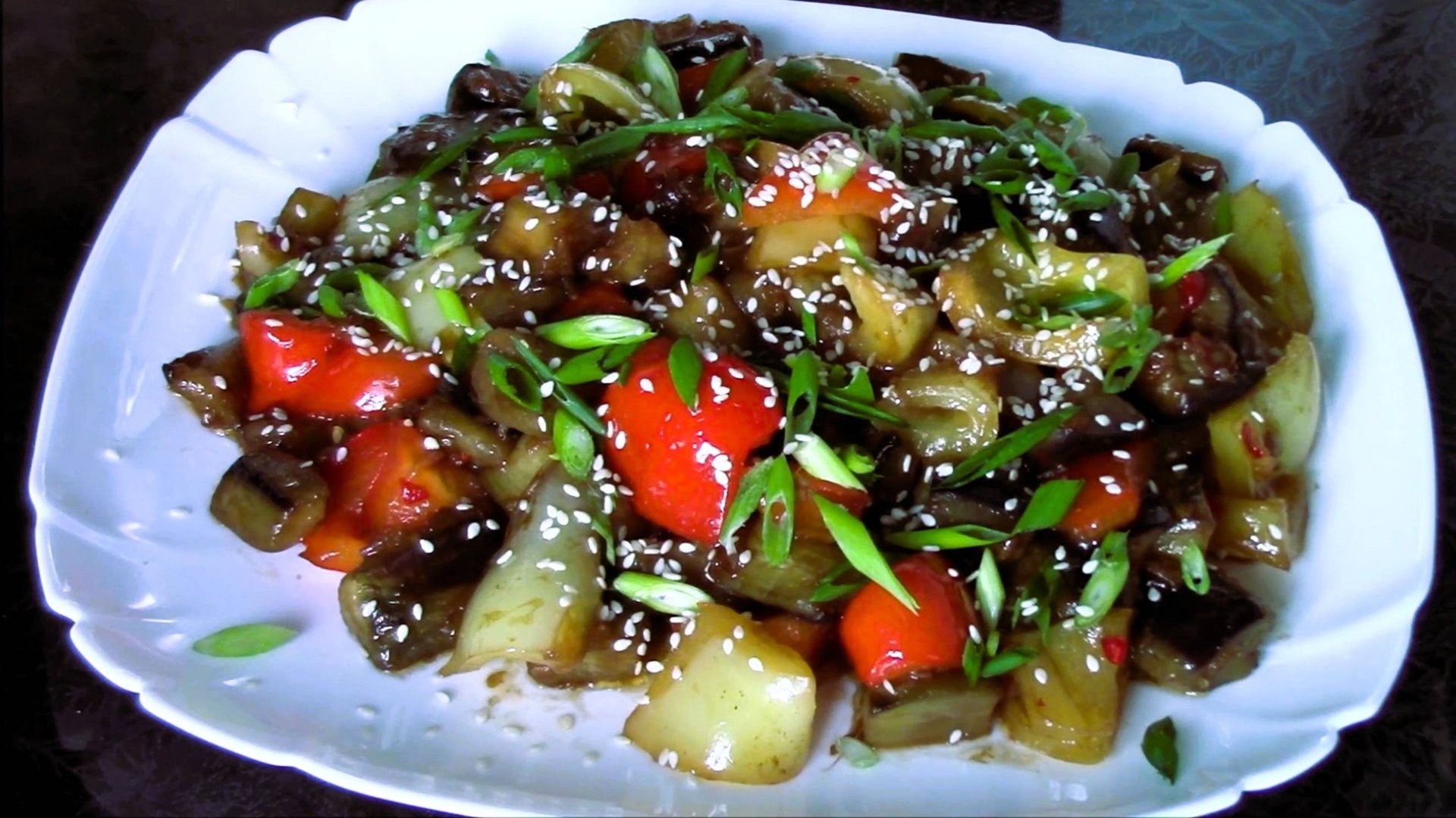 Безумно вкусные баклажаны с перцем, приготовьте, и эта закуска станет коронной на Вашем столе!