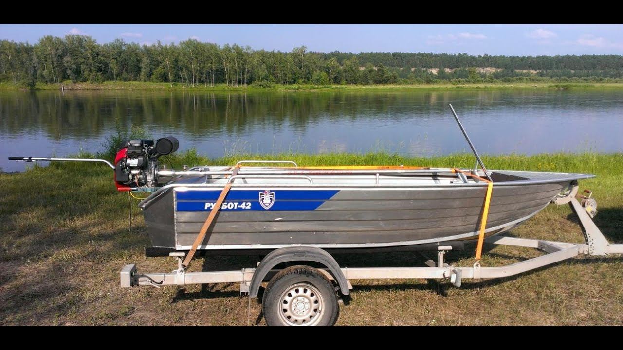 Лодочный мотор LTB MAC III на лодке РусБот 42Р, День РЫБАКА 2016