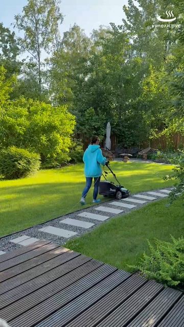 Как можно быстрее косить газон?