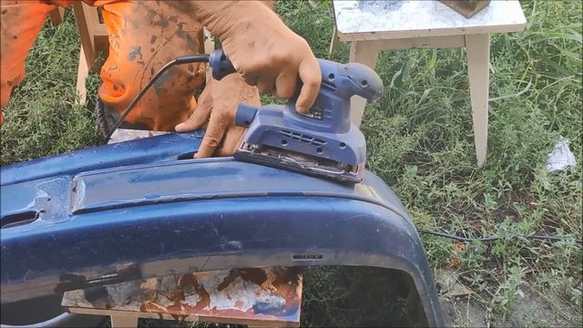 Ремонт переднего бампера ваз 2115.