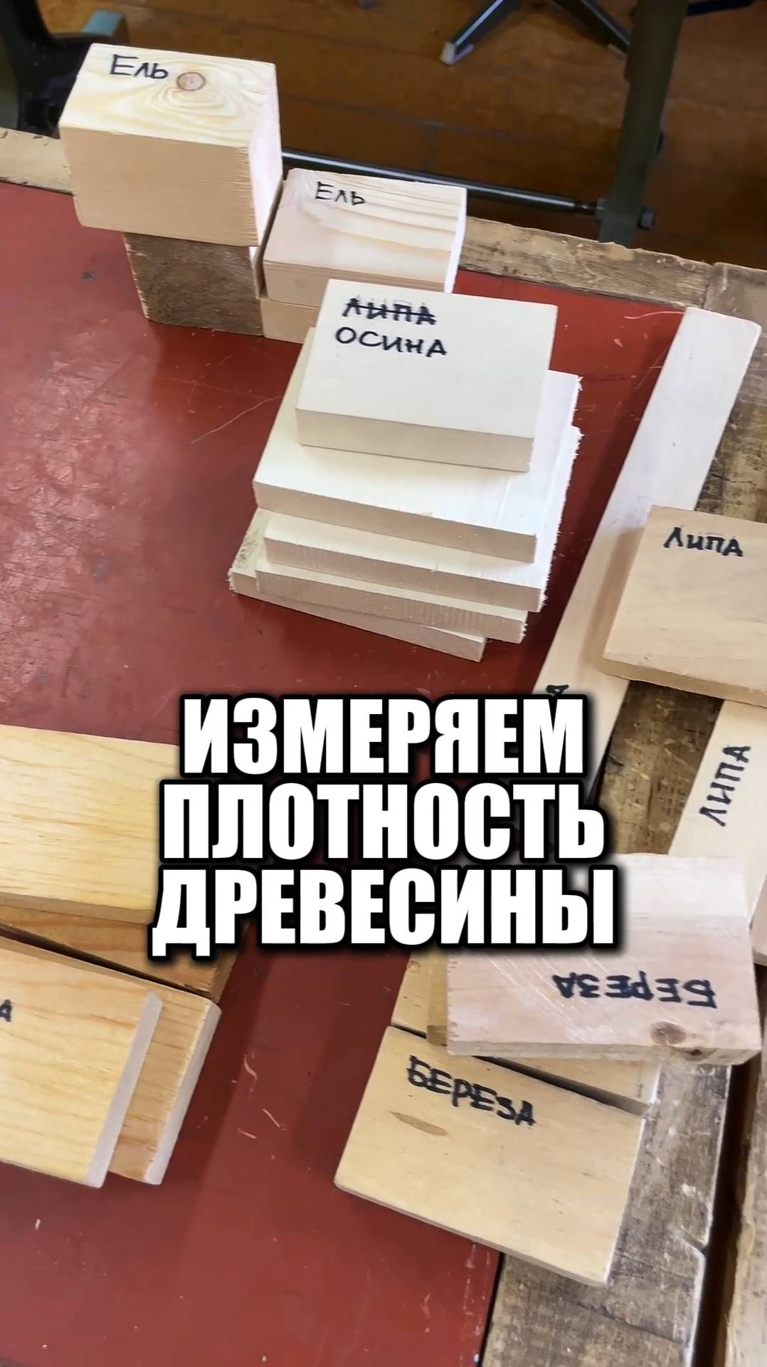 Измеряем плотность древесины