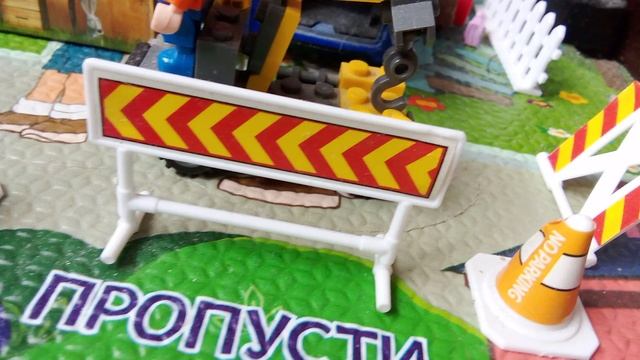 Макет посёлка Калинин. Ремонт дороги.