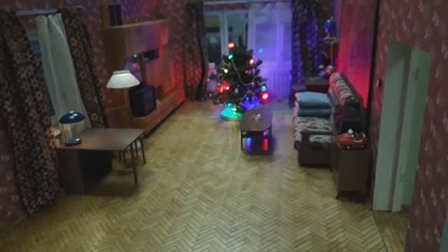 Макет интерьера в масштабе 1:10 для к/ф "Петровы в гриппе"