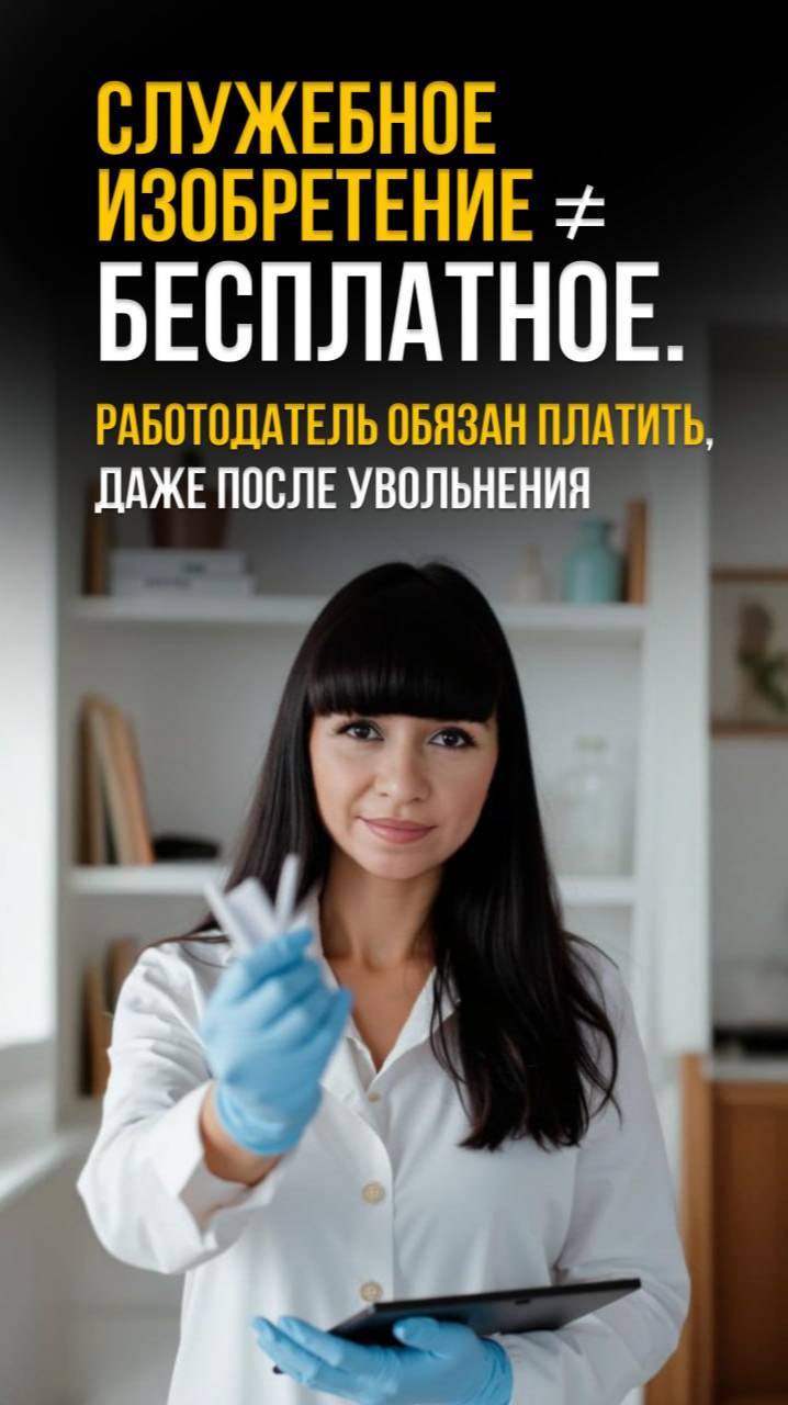 Служебное изобретение ≠ бесплатное. Работодатель обязан платить, даже после увольнения